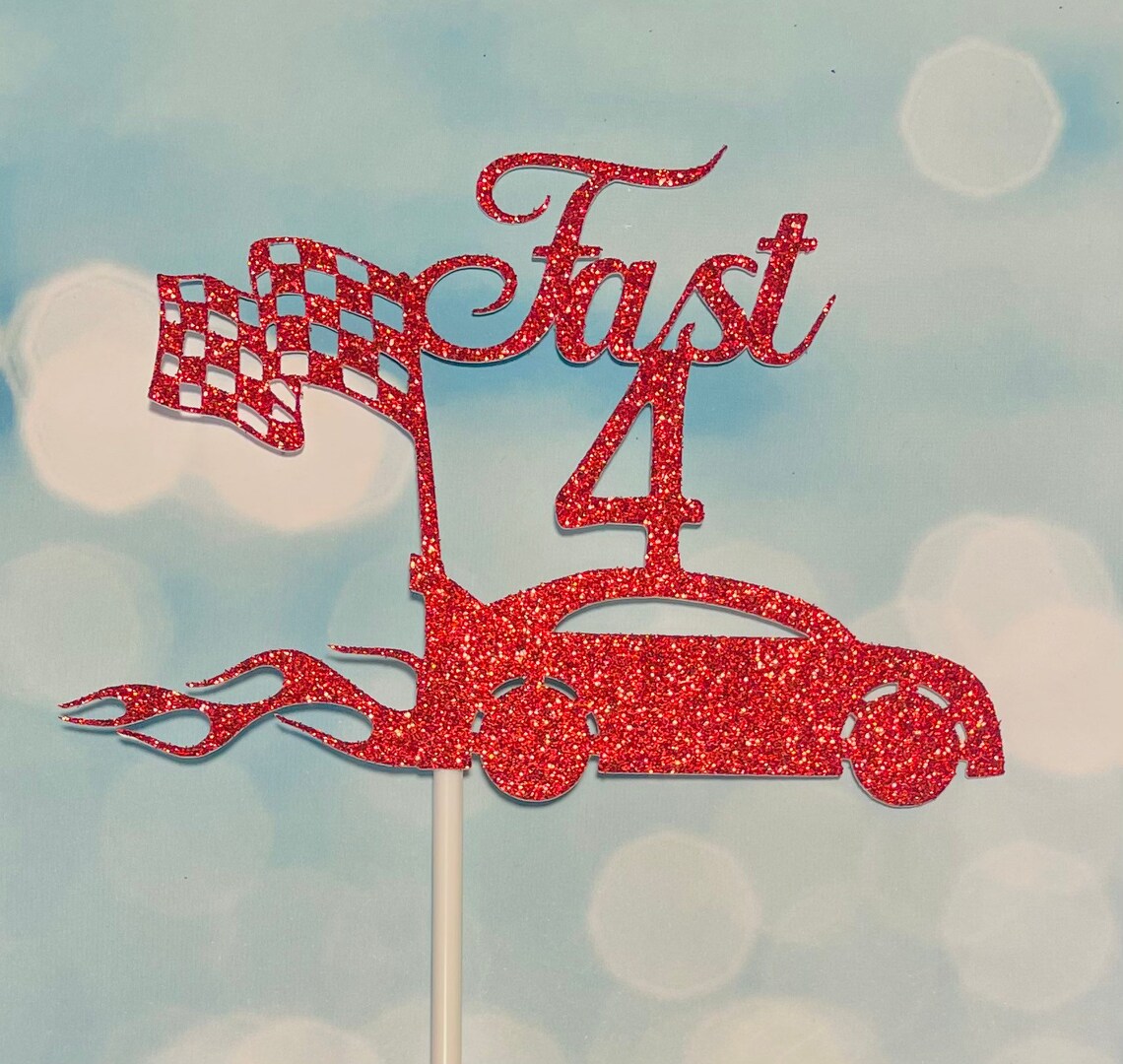 Fast 4 Race Car Birthday Race Car Birthday Fast 4 Cake - Etsy