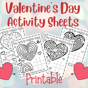 Valentine's Day Activity Sheet, You Are A-maze-ing, Maze Activity ...