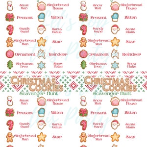 Christmas Cookie Scavenger Hunt, Cookie Activity, Christmas Scavenger ...