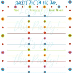 Guess How Many Candies Are in the Jar How Many Sweets Are in the Jar ...