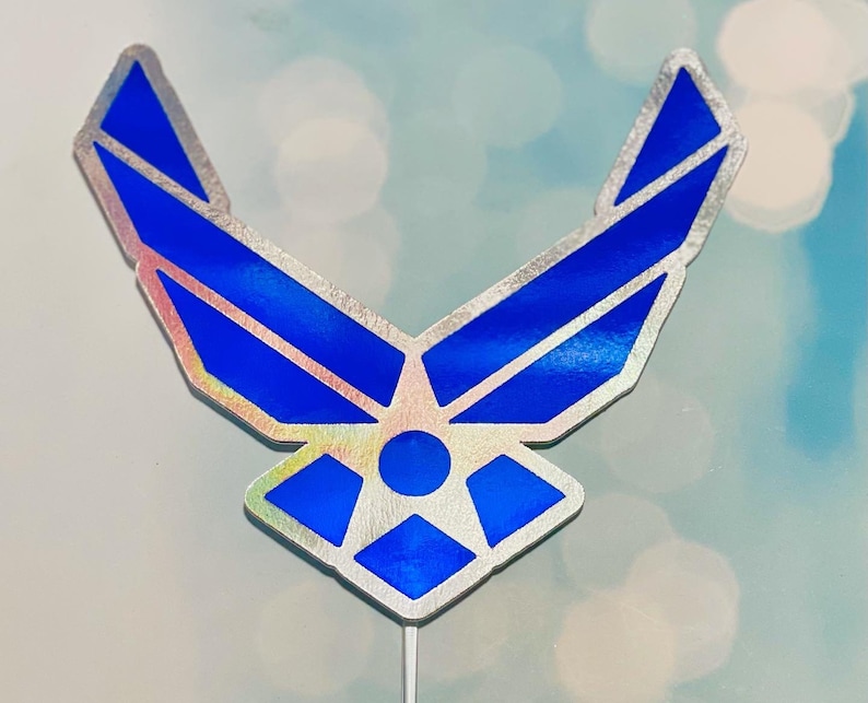 Air Force Wings Cake Topper USAF Retired Air Force Wings - Etsy