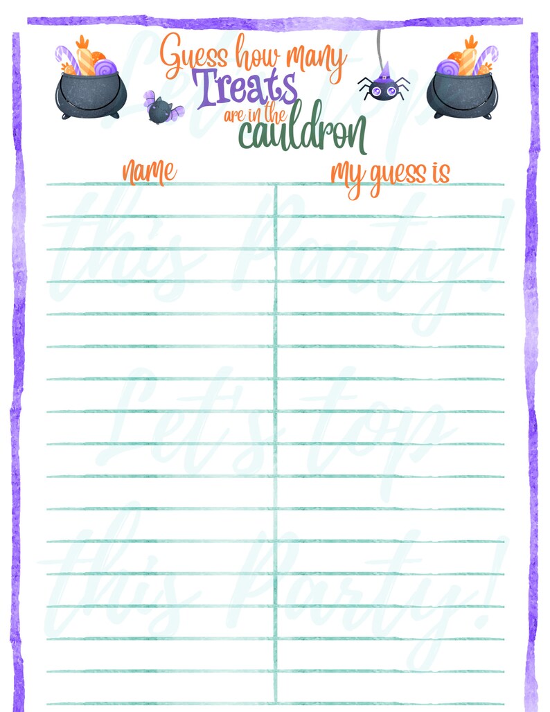 Guess How Many Guess How Many Halloween Guess How Many - Etsy