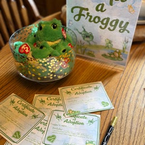 Adopt a Frog - Certificates and Signs - Editable Canva Template ...