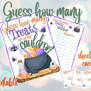 Guess How Many Guess How Many Halloween Guess How Many Treats - Etsy