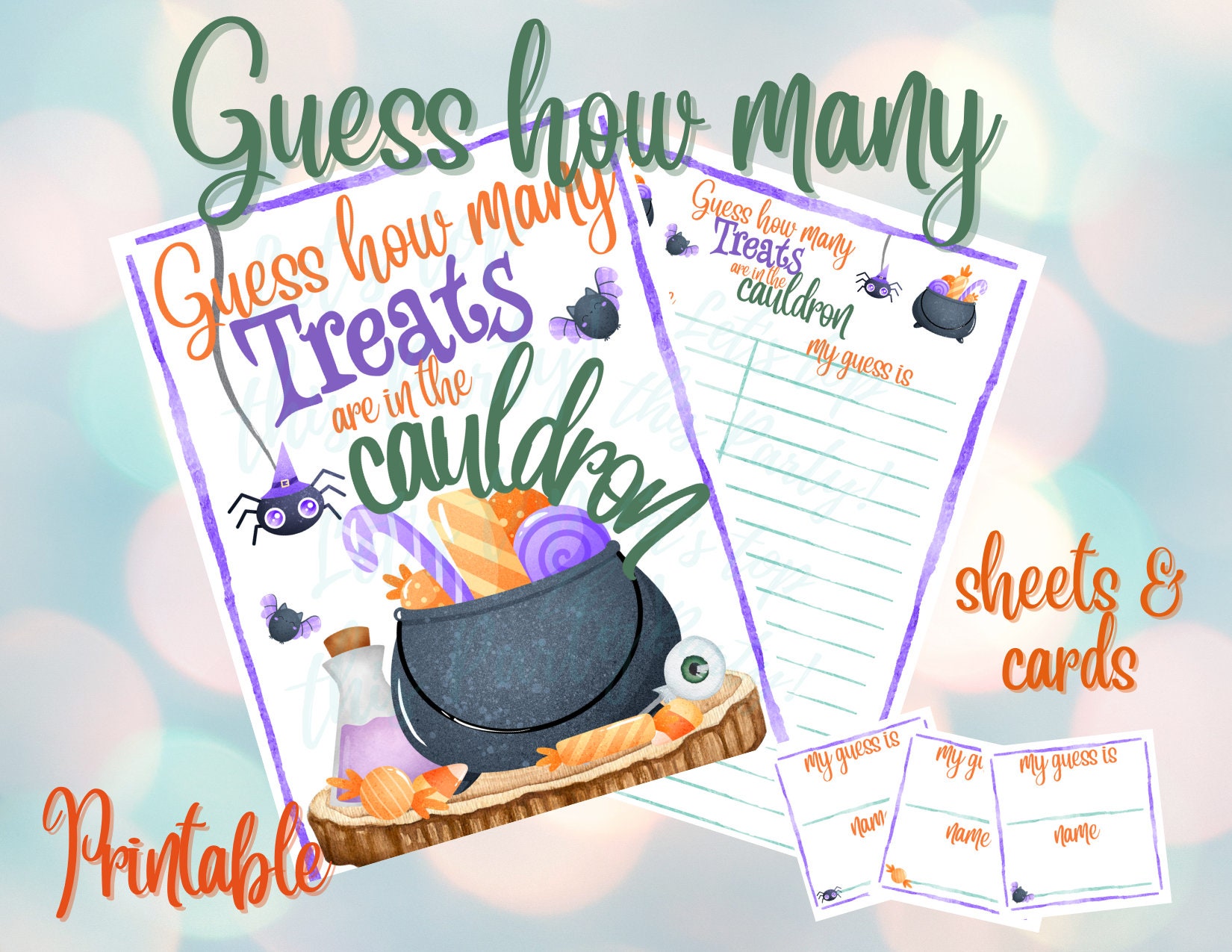 Guess How Many Guess How Many Halloween Guess How Many - Etsy