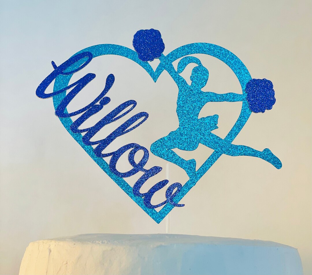 Cheerleader Cake Topper Cheerleader Party Cheerleader Birthday ...