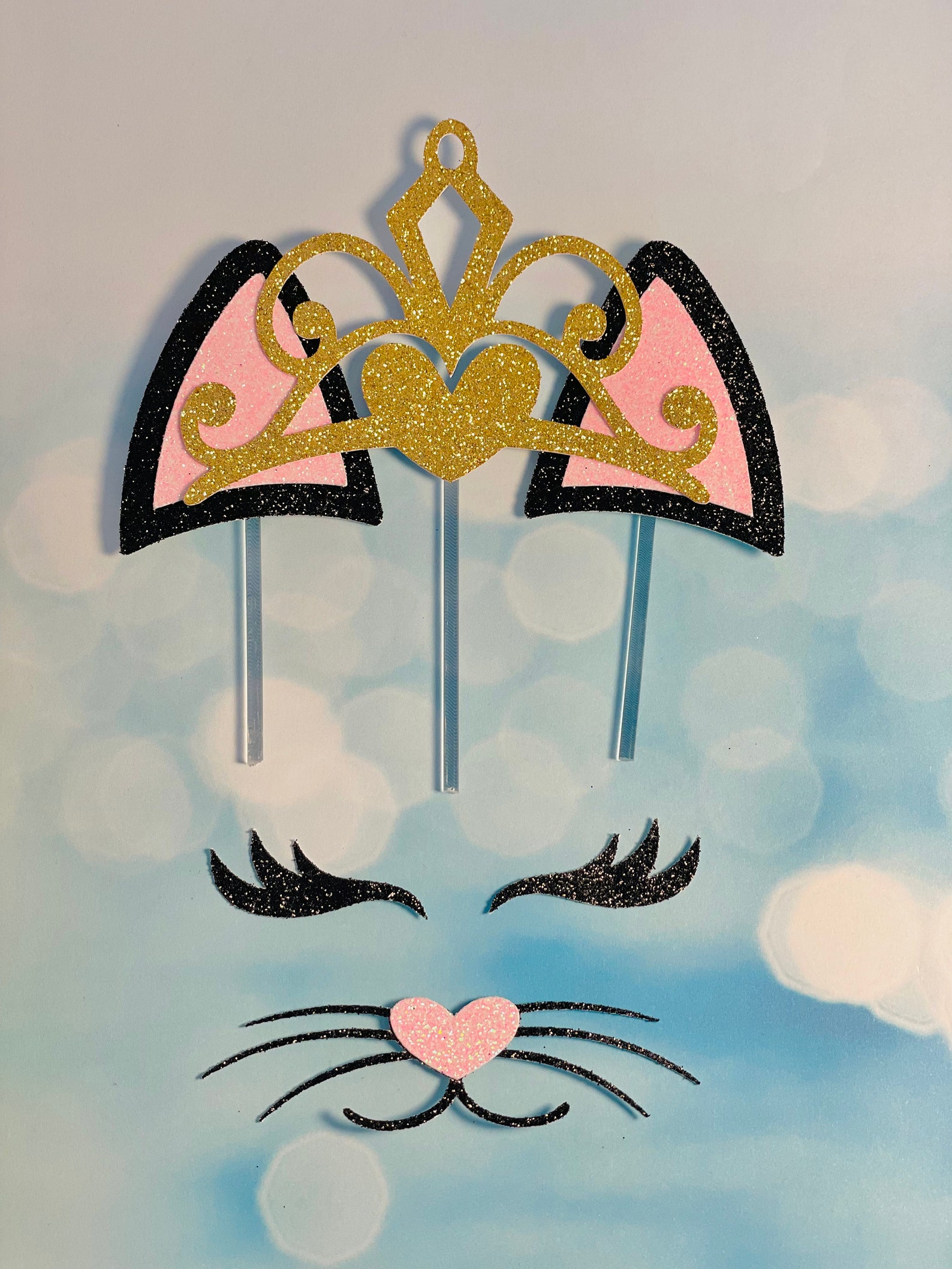 Cat Cake Topper Unikitty Topper Kitty Birthday Cat Theme - Etsy