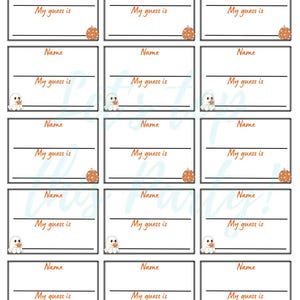 Guess How Many Ghosts Are in the Jar Halloween Candy Guessing Game ...