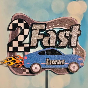 Two Fast Race Car Cake Topper 2 Fast Cake Topper Two Fast Cake Topper ...