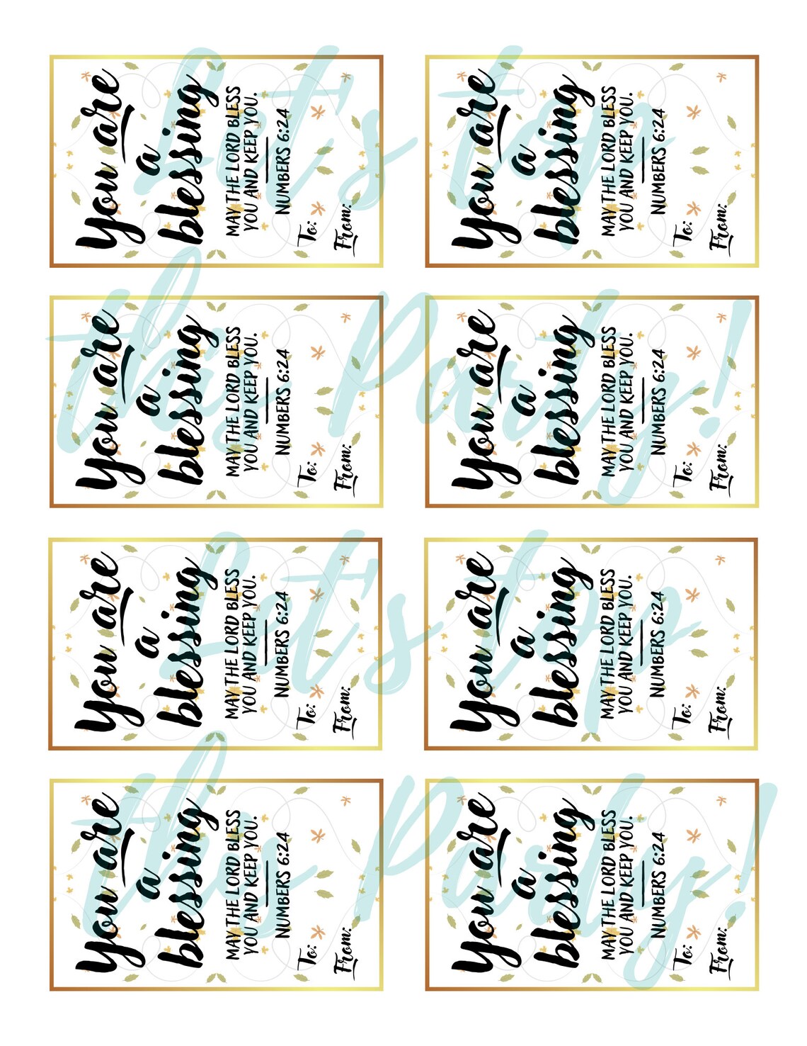 You Are a Blessing Tag Blessing Bag Blessing Bag Tag - Etsy