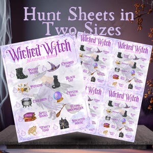 Wicked Witch Scavenger Hunt: Printable Halloween Party Game (PDF ...
