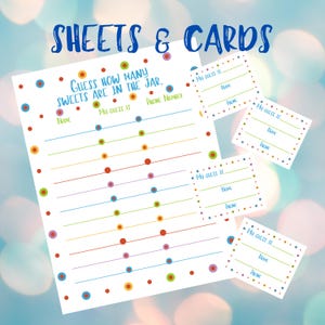 Guess How Many Sweets Are in the Jar - Party Game Guessing Game ...