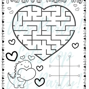 Valentine's Day Activity Sheet, You Are A-maze-ing, Maze Activity ...