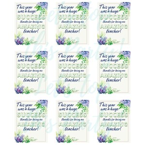 Teacher Appreciation Gift Awesome Teacher Successful Year - Etsy