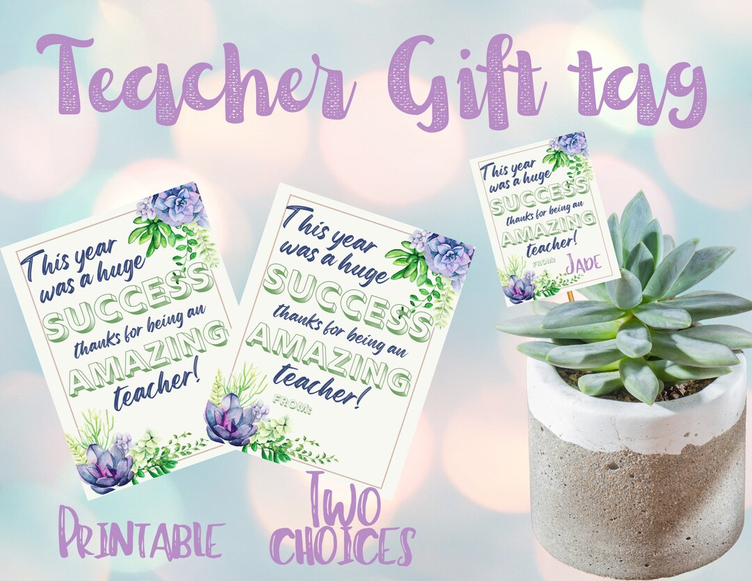 Teacher Appreciation Gift Awesome Teacher Successful Year - Etsy