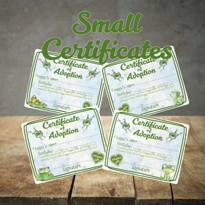 Adopt a Frog - Certificates and Signs - Editable Canva Template ...
