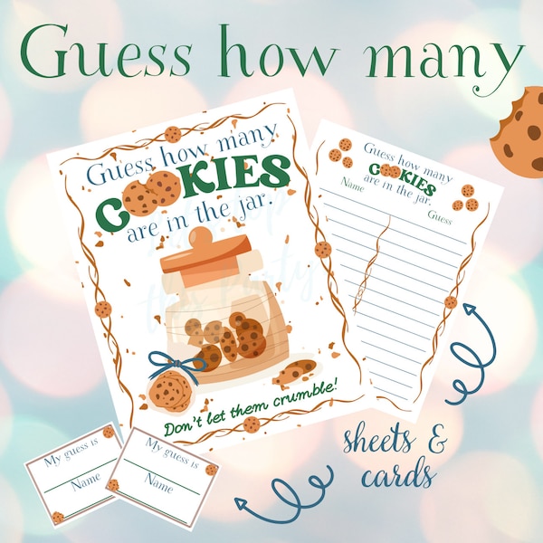 Buy Baby Shower Games How Many Cookies in the Jar Online In India ...