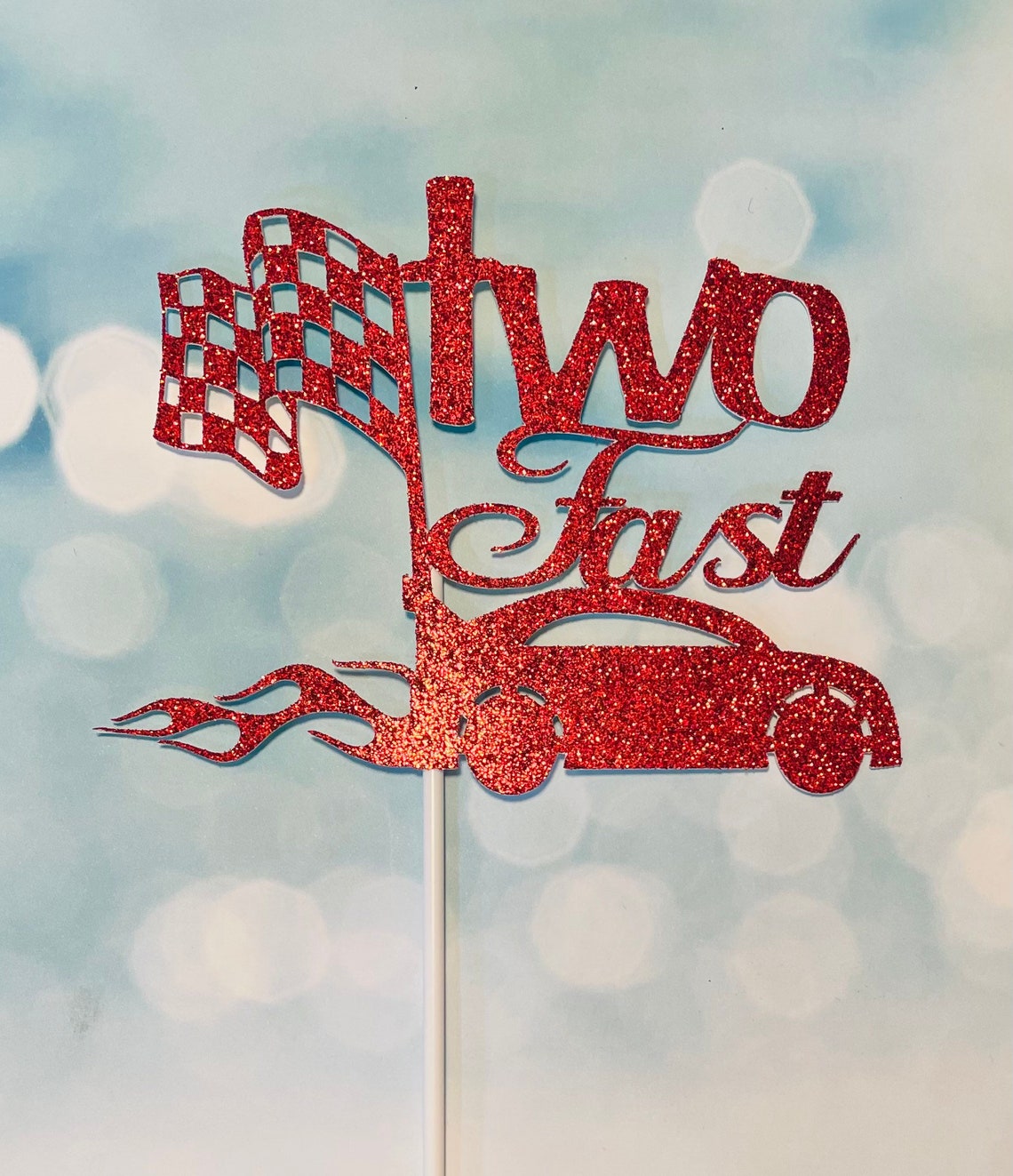 Two Fast Race Car Birthday Race Car Birthday Two Fast Cake | Etsy