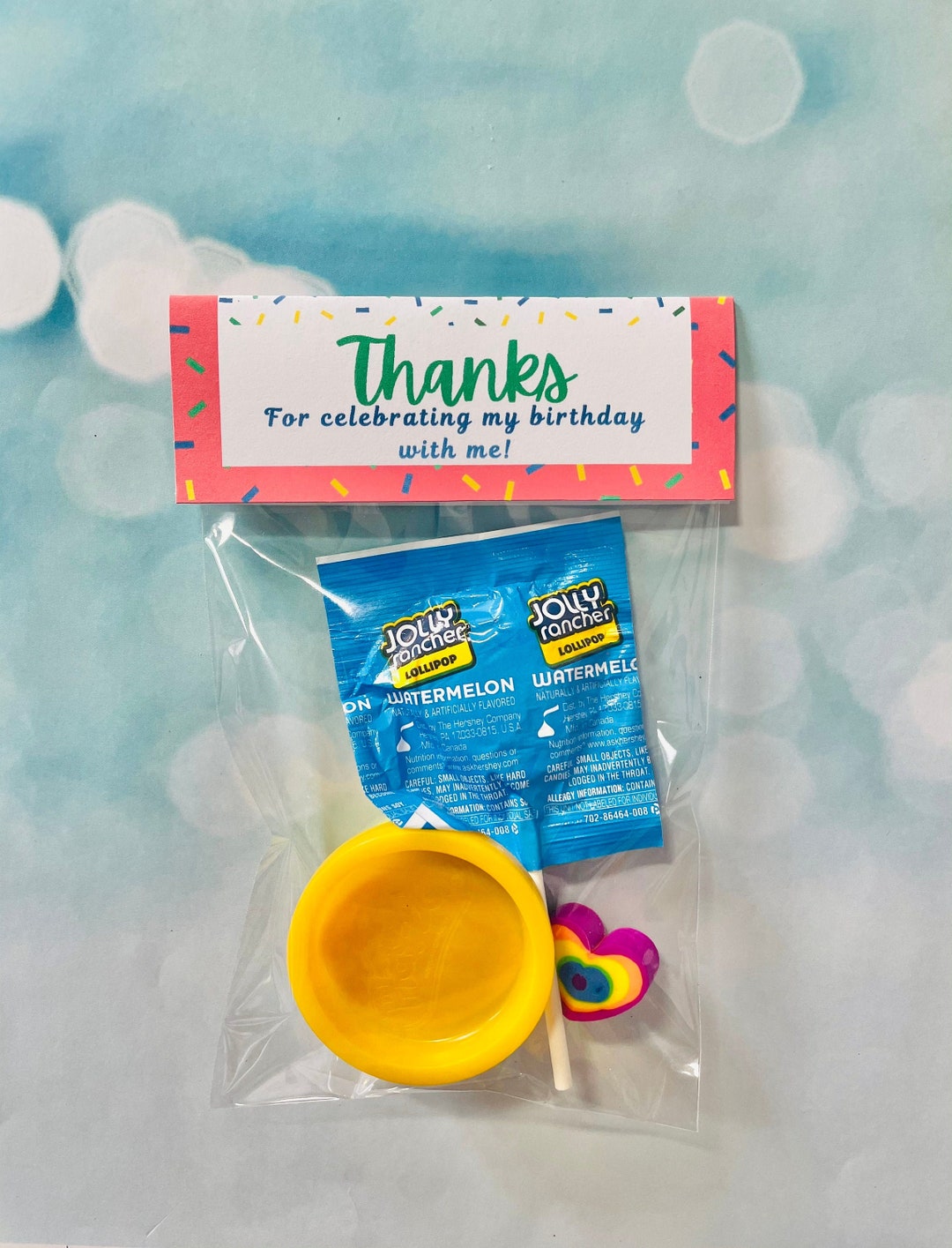 Thanks for Celebrating With Me, Birthday Class Treat Topper, Birthday ...