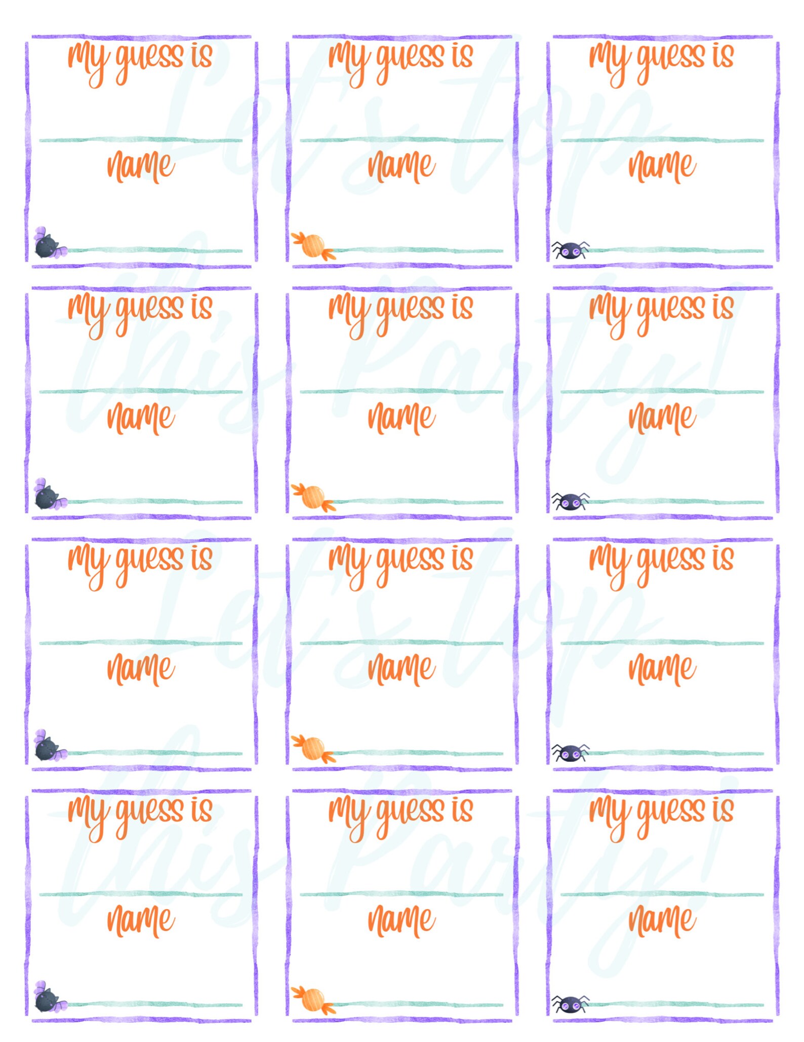 Guess How Many Guess How Many Halloween Guess How Many - Etsy