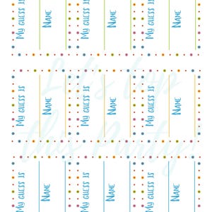 Guess How Many Gummy Worms Game: Party Activity (PDF Download) - Etsy