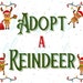 Adopt a Reindeer Printable - Christmas Adoption Certificate and Sign ...