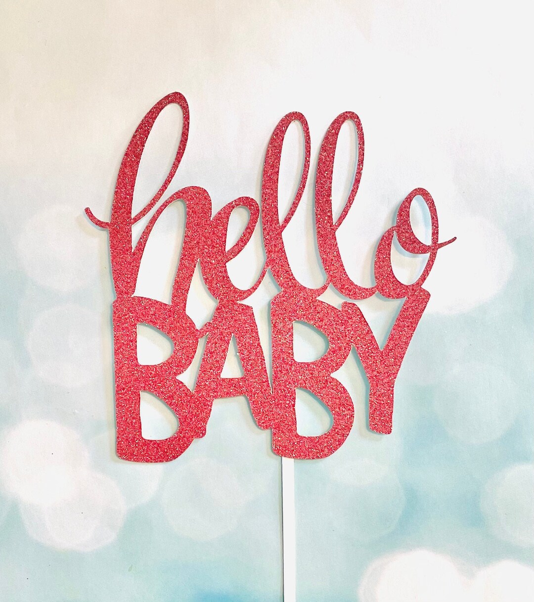 Hello Baby Cake Topper Baby Cake Topper Baby Shower Cake Baby Shower ...