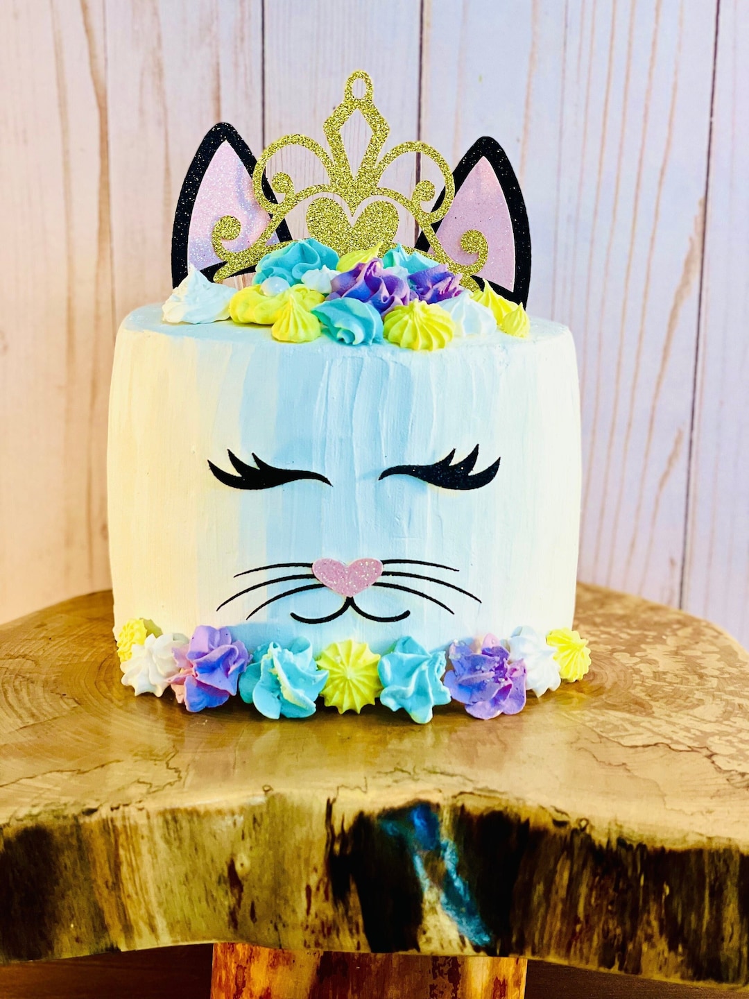 Cat Cake Topper Unikitty Topper Kitty Birthday Cat Theme - Etsy