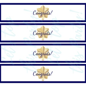 Major Promotion Cupcake Topper Major Promotion Party Printable Water ...