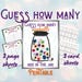 Guess How Many Eyeballs Are in the Jar Guessing Game Halloween Guessing ...