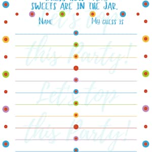 Guess How Many Candies Are in the Jar How Many Sweets Are in the Jar ...