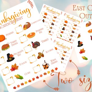 Thanksgiving Scavenger Hunt Printable Dinner Scavenger Fun Thanksgiving ...