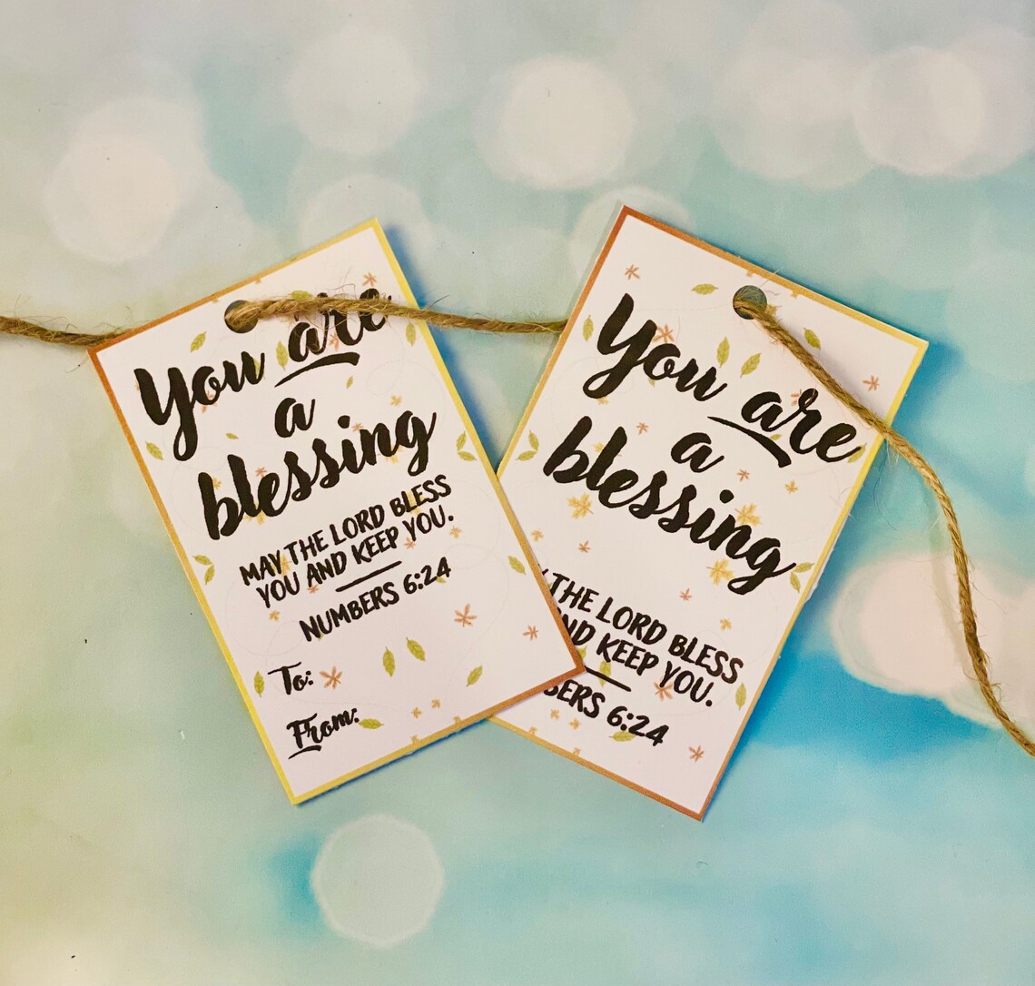 You Are a Blessing Tag Blessing Bag Blessing Bag Tag - Etsy