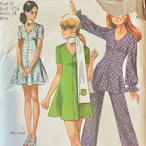 Simplicity 8881 Young Junior/teens' and Misses' Mini-dress or Tunic ...