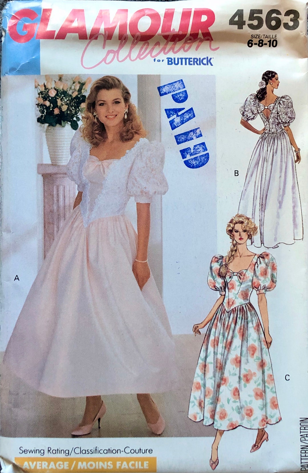 Butterick 4563 Misses' Dress 6, 8, 10 UNCUT (vintage) Pattern - Etsy UK