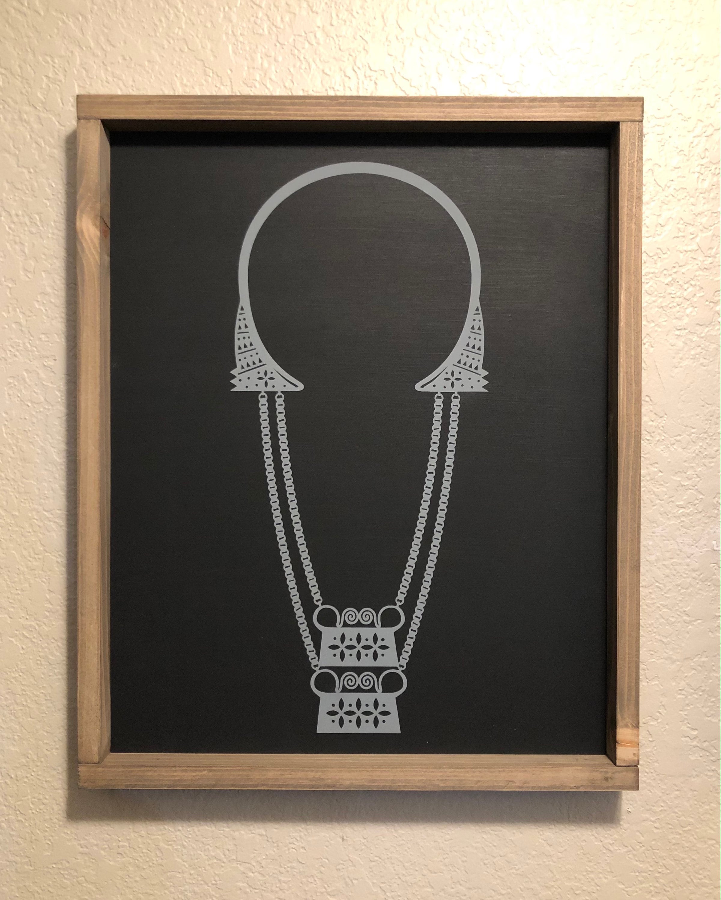 Hand Painted Hmong Xauv Framed Wood Signs | Etsy