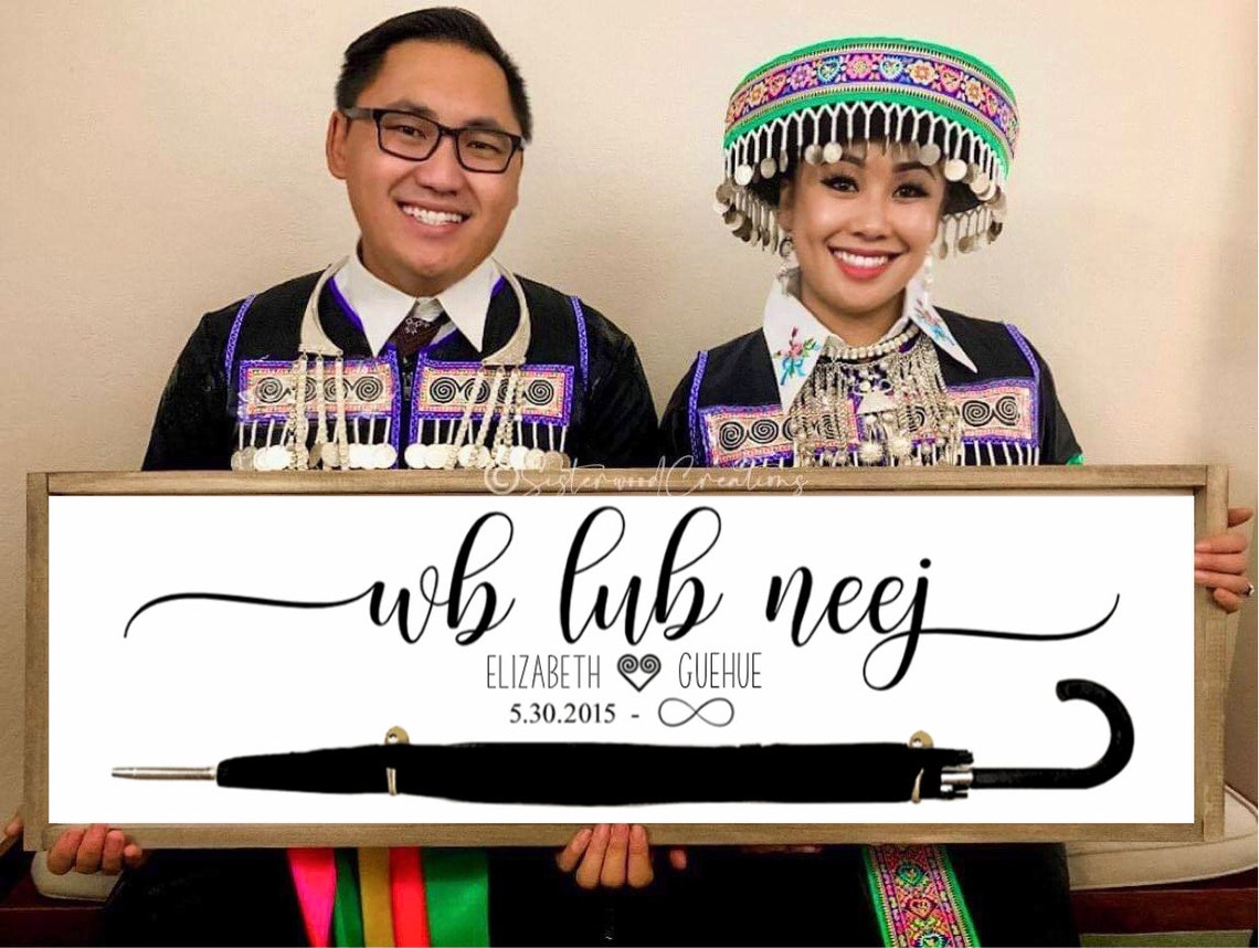 Our Life Wb Lub Neej sign Hmong Umbrella Sign | Etsy