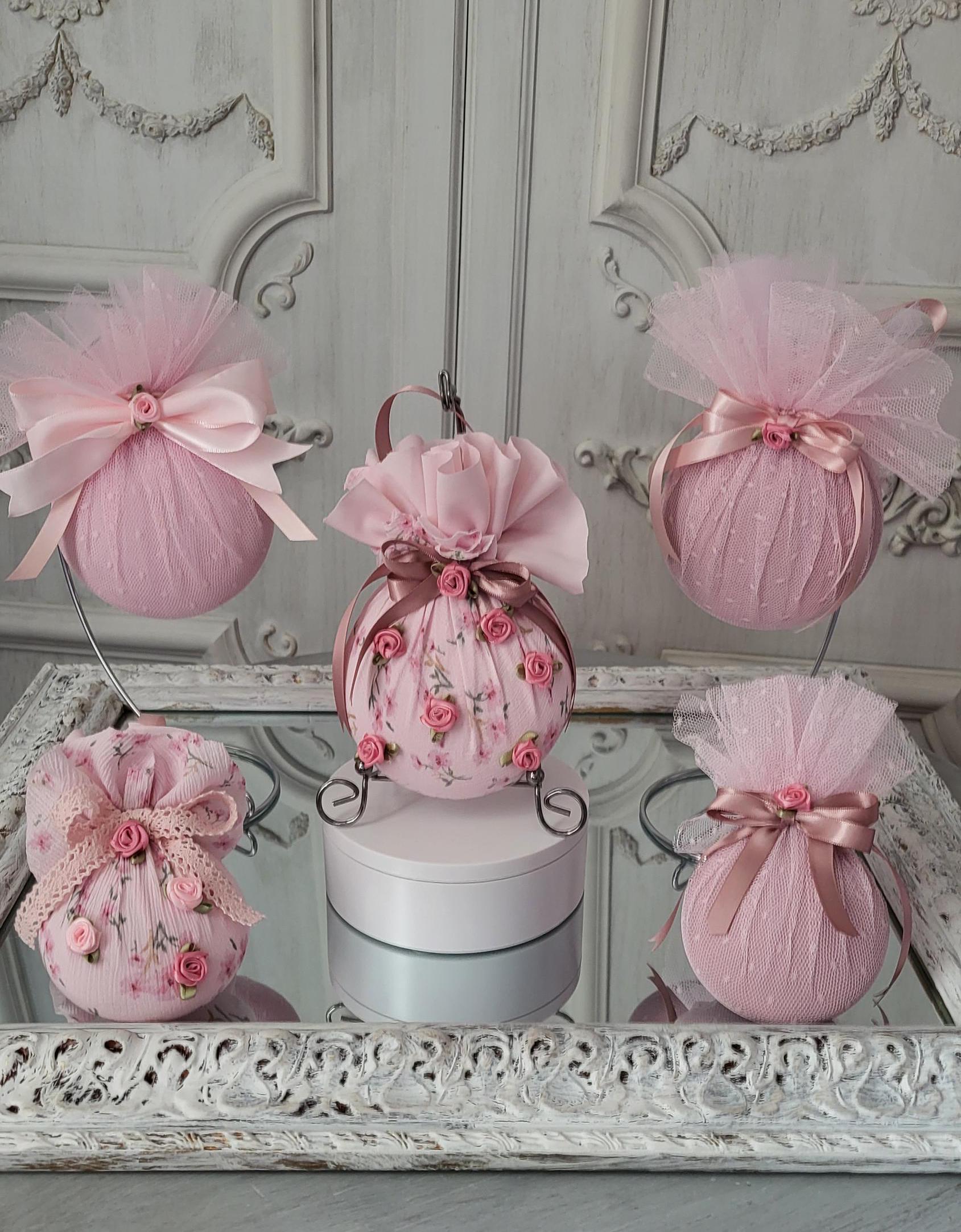 Feminine Dainty Shabby Chic Coquette Pink Large 4" 3D Floral Patterned ...
