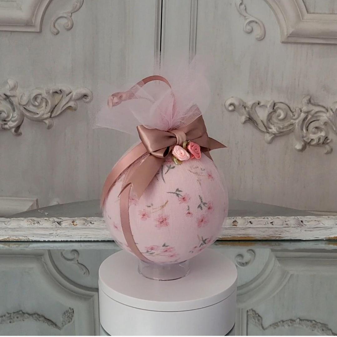 Feminine Dainty Shabby Chic Coquette Pink Large 4" Tulle Covered Floral ...