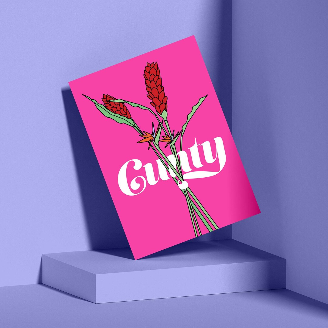 Cunty Flowers Art Print - Etsy