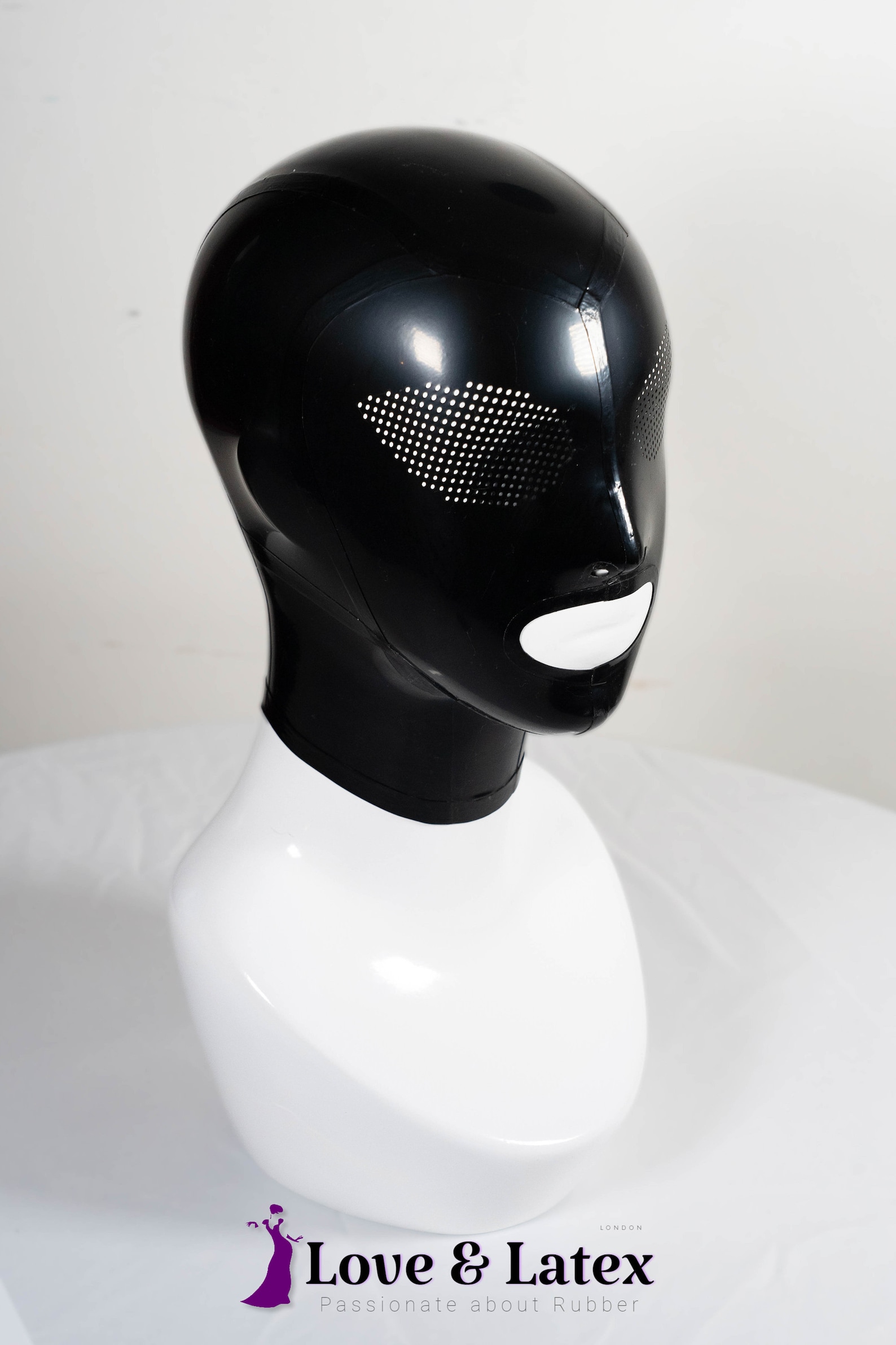 Latex Hood, Micro Perforations, Unisex - Etsy