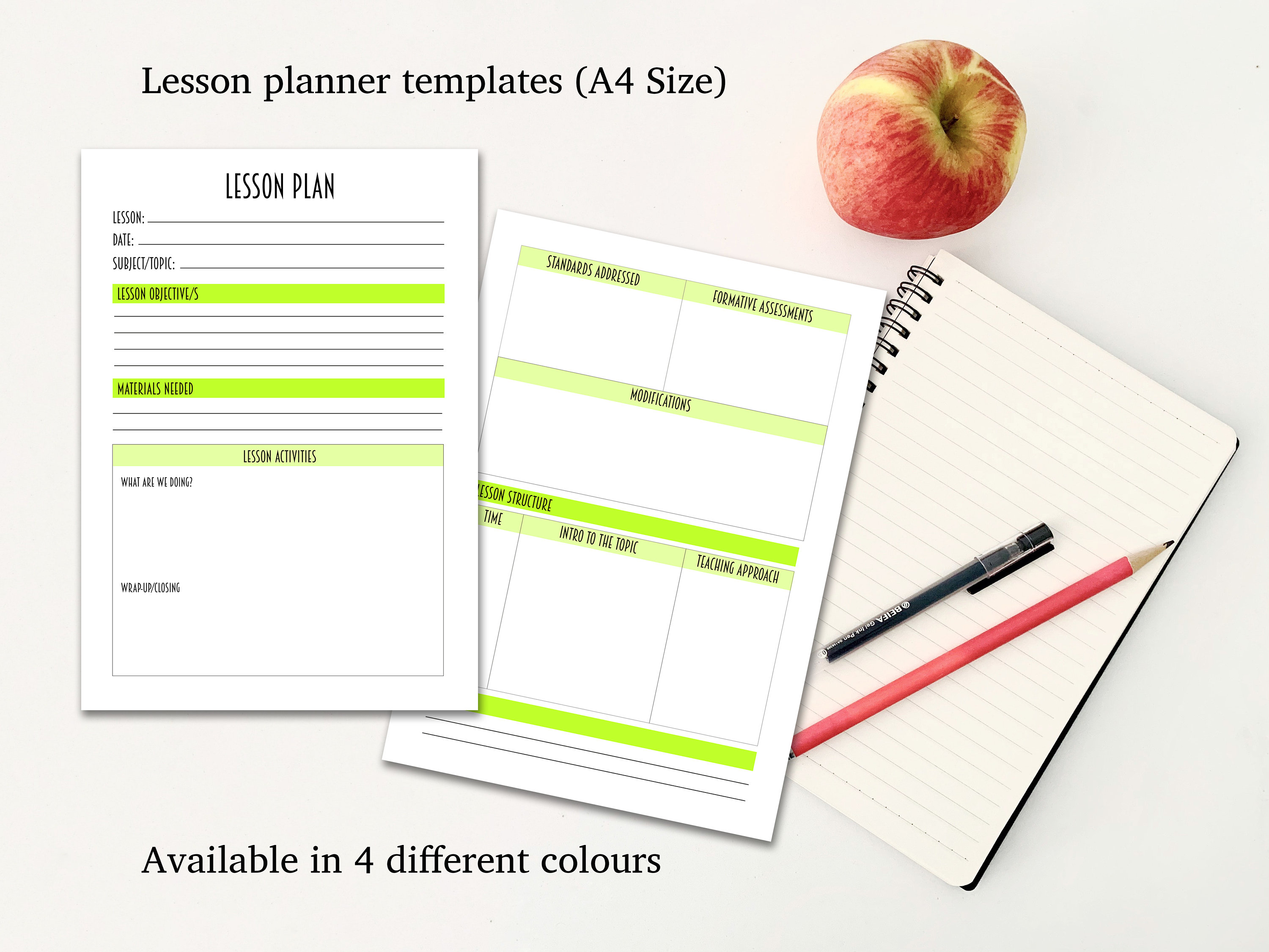 Teacher Lesson Planner Templates (DIGITAL DOWNLOAD) - Etsy