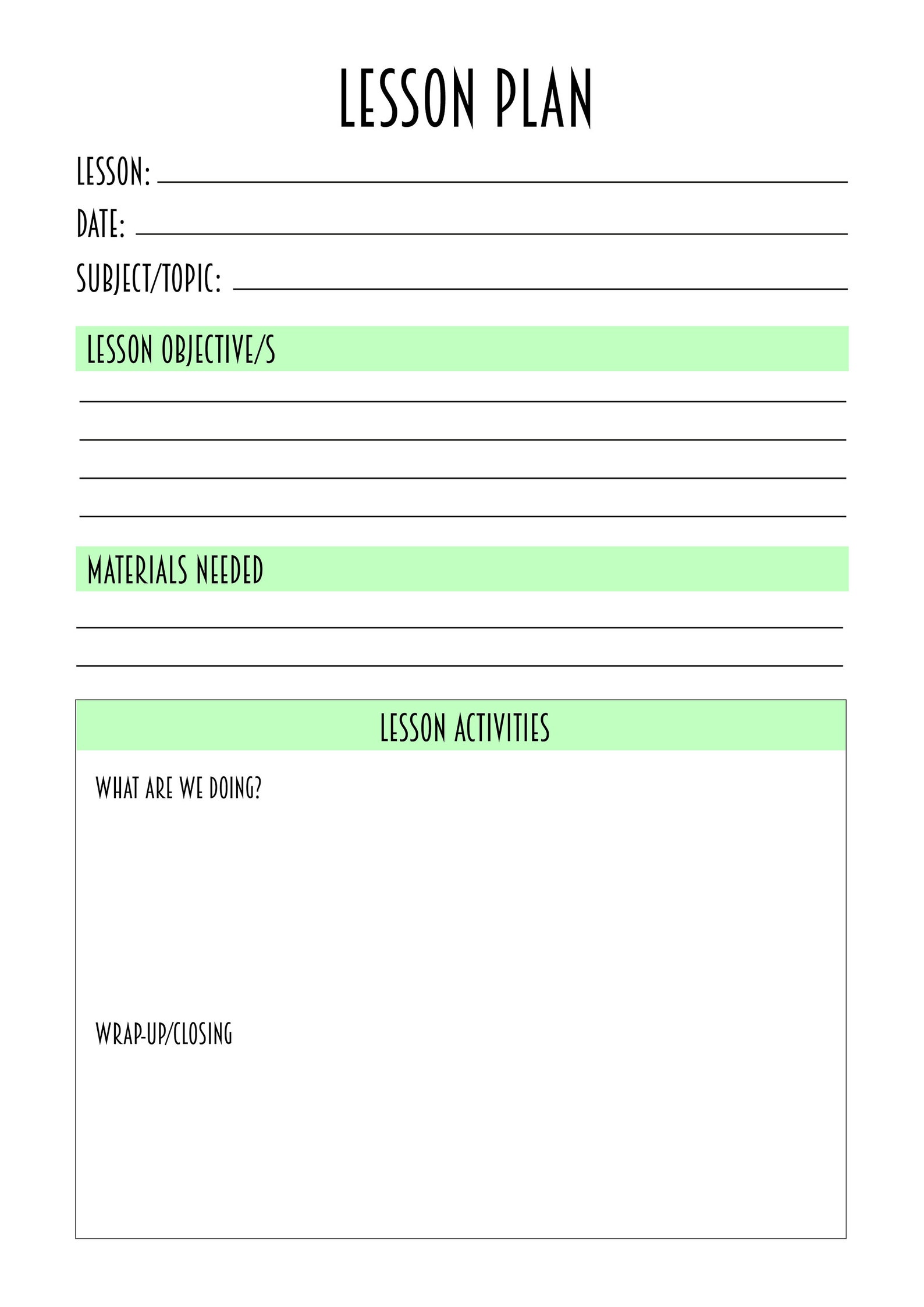 Teacher Lesson Planner Templates (DIGITAL DOWNLOAD) - Etsy