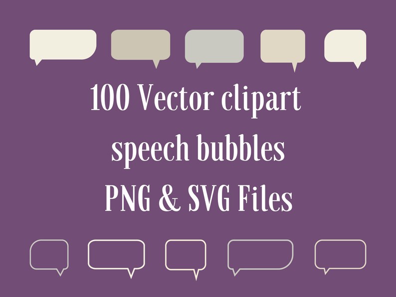 Speech Bubble Clipart › 100 Vector Speech Bubbles PNG Transparent ...