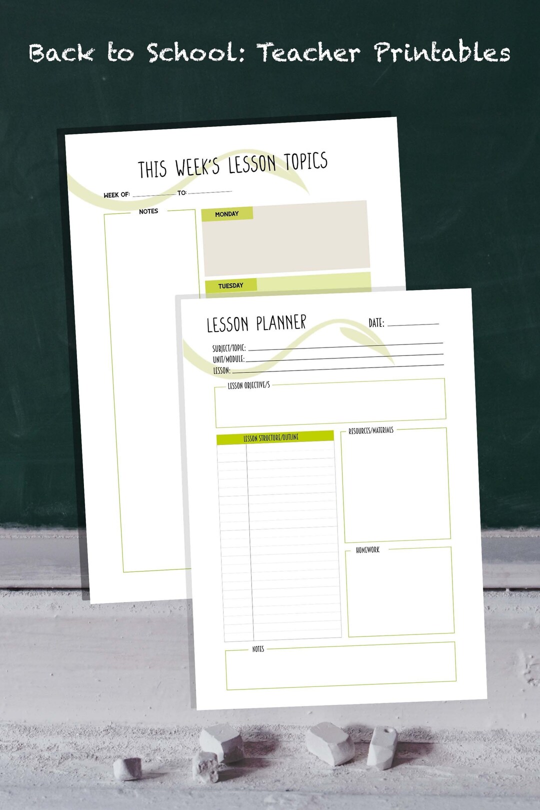 Back to School: Teacher Printables PDF Digital Download 14 Pages of ...
