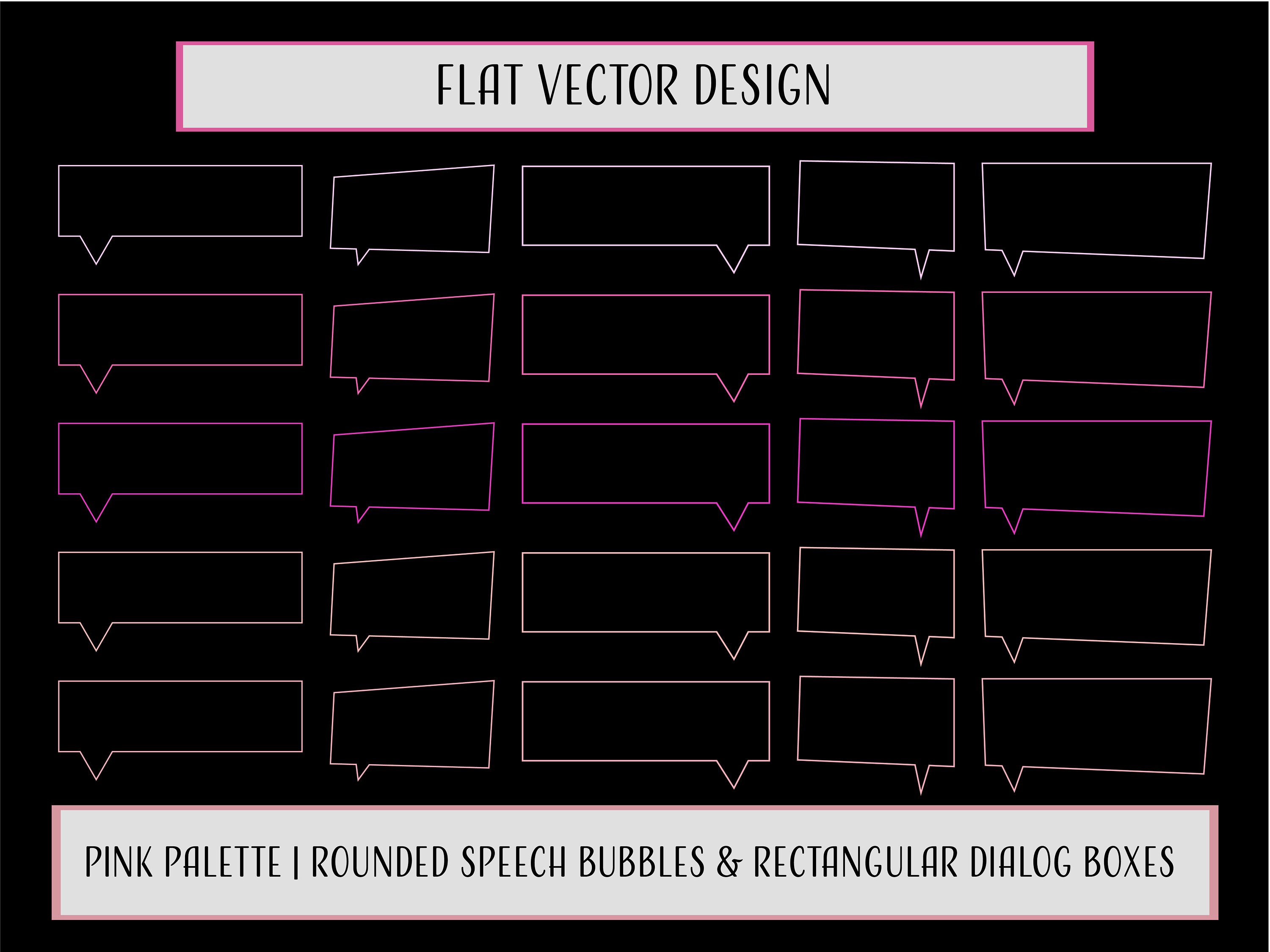 Pink Speech Bubble Clipart: 150 PNG & SVG Files (instant Download) - Etsy