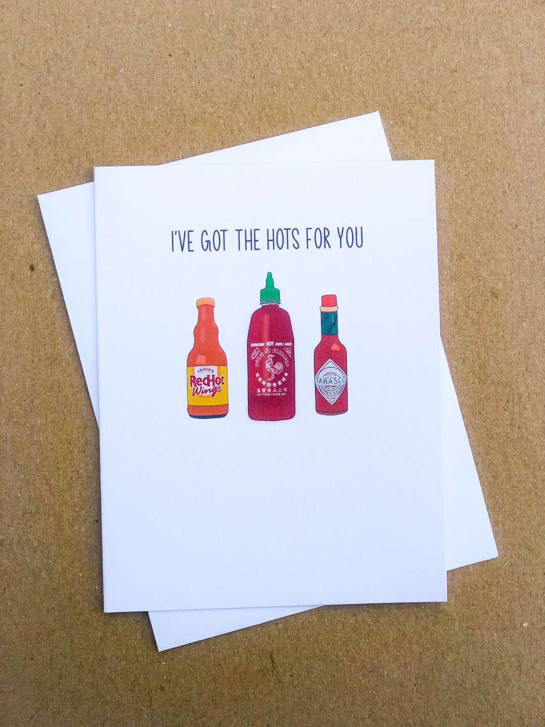 Hot Sauce Card I've Got the Hots for You Couple, Partner, Anniversary ...
