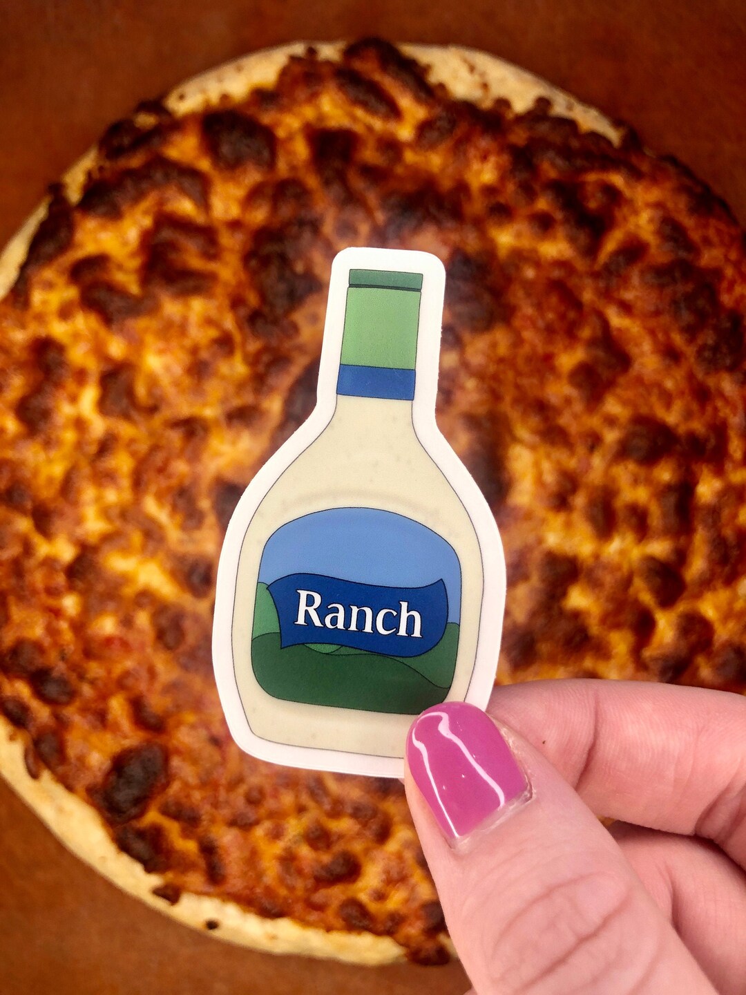 Ranch Sticker - Clear | Hand Drawn Sticker, Ranch Dressing - Etsy
