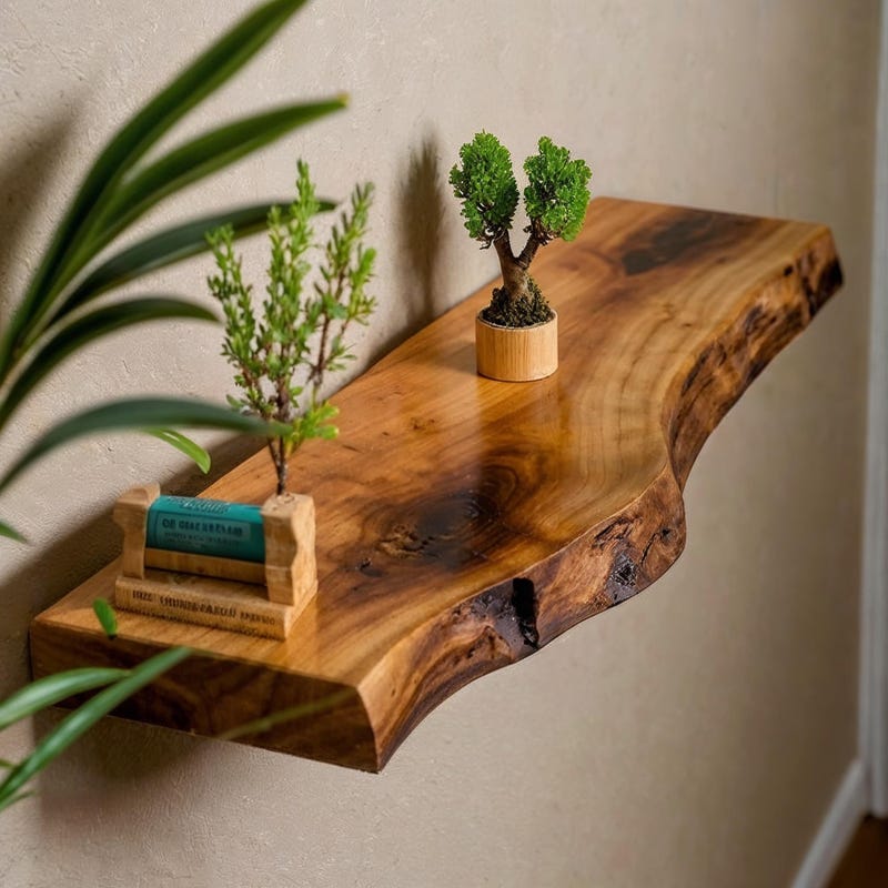 Live Edge Shelf - Etsy