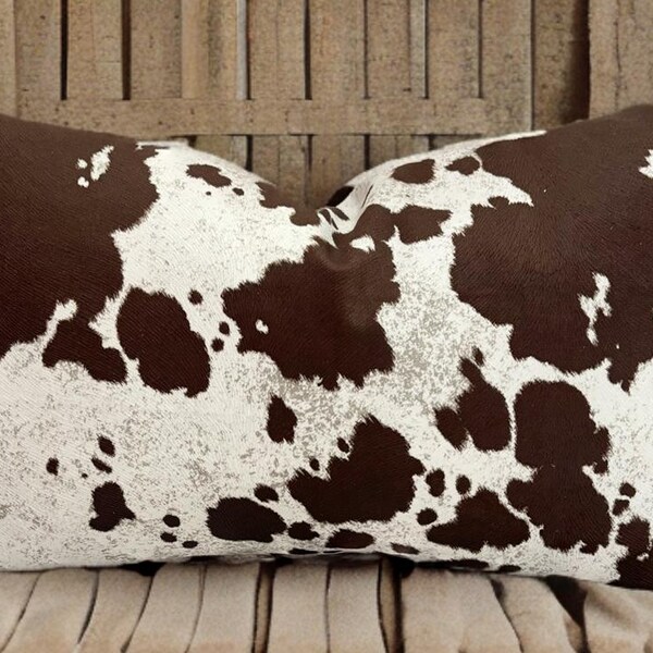 Cow Print Pillow - Etsy